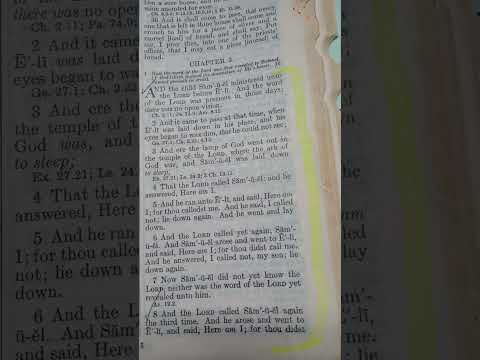 How word of Lord was heard by Samuel 1 Samuel 3:1-10