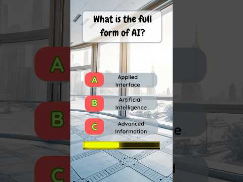 What is the full form of AI? #quiz #shorts