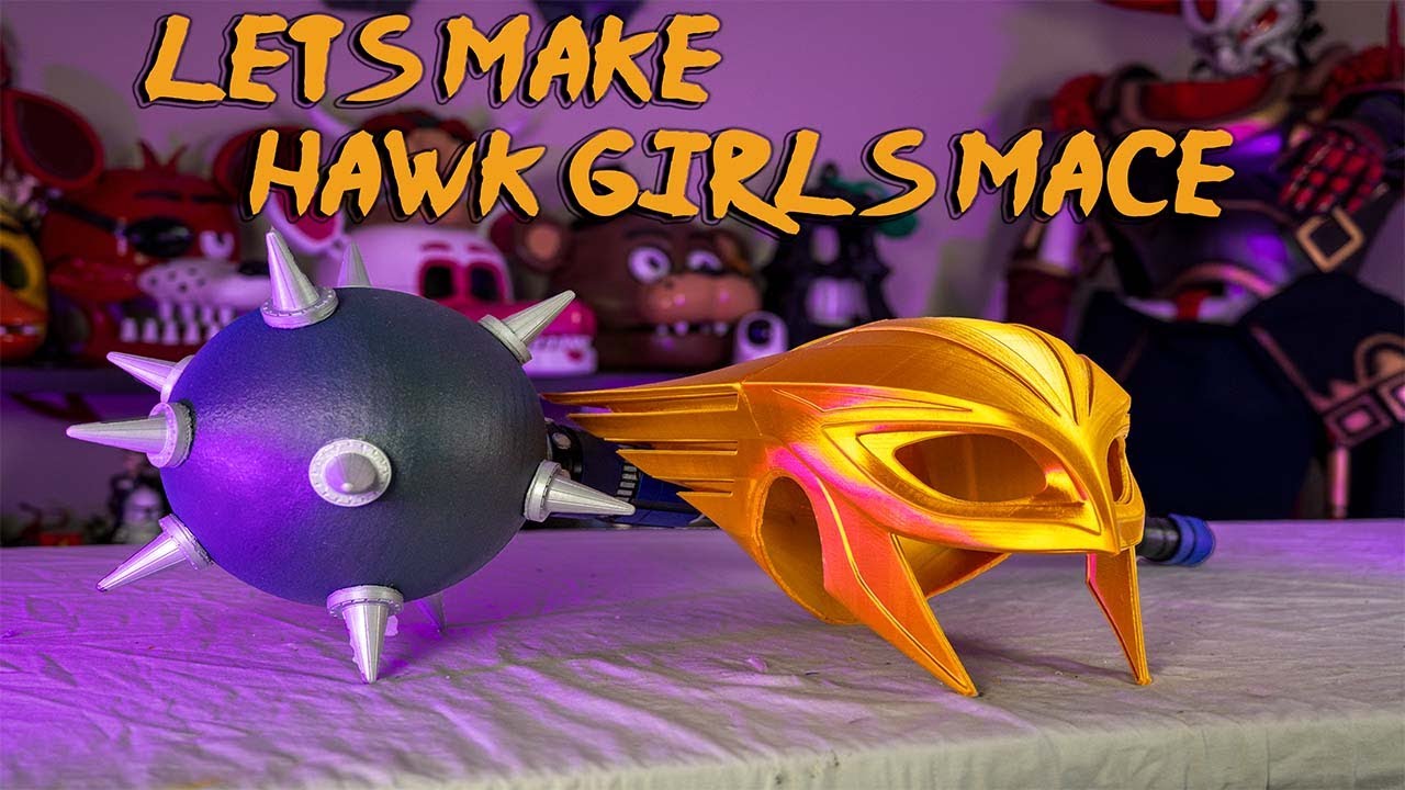 3D Printed Hawk Girl Warrior Mace ⚒️ | Full Build, Assembly & Spray Paint Tutorial