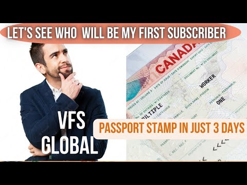 VFS global passport Stamp process time | passport stamp mails | Passport stamp process #visa #canada