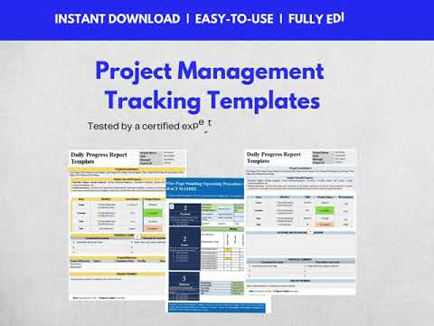 Project Management Tracking Template – Stay on Top of Your Projects!