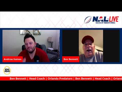 NAL Live Hosted by Andrew Haines: Ep #2 Ben Bennett Head Coach of the Orlando Predators