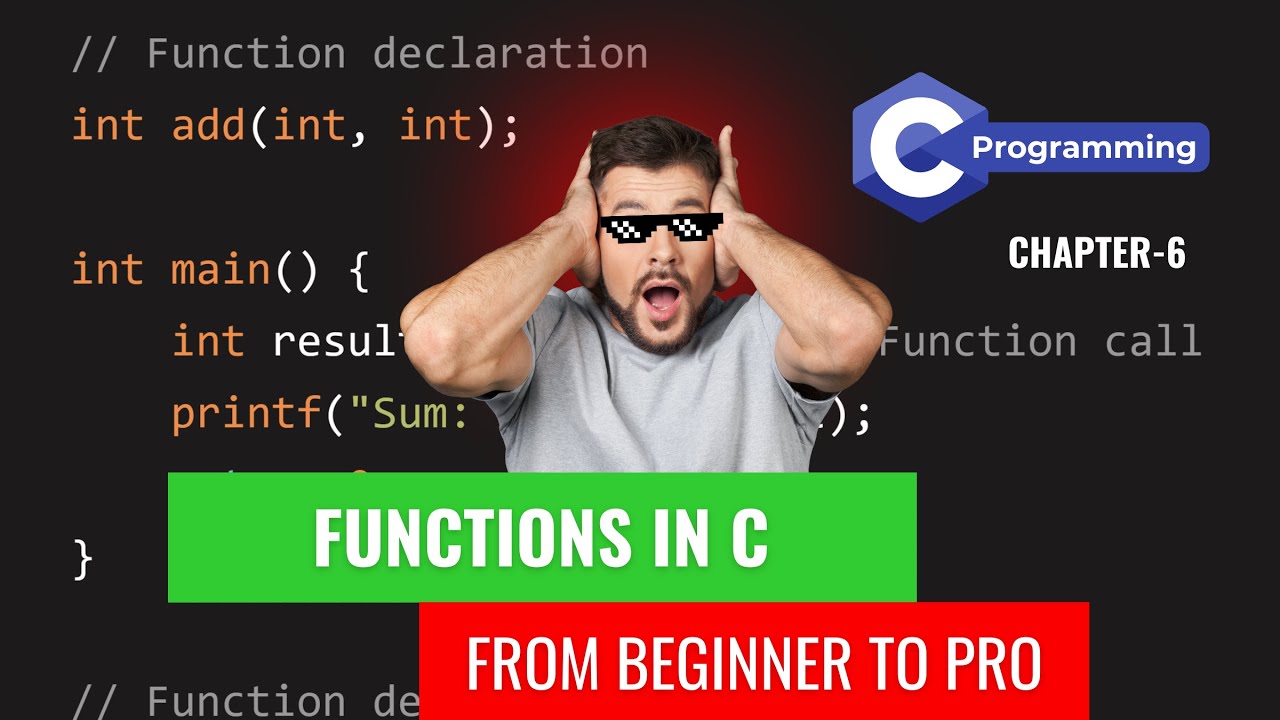 Mastering Functions in C – Full In-Depth Tutorial with Real-Life Examples | CODE WITH ME