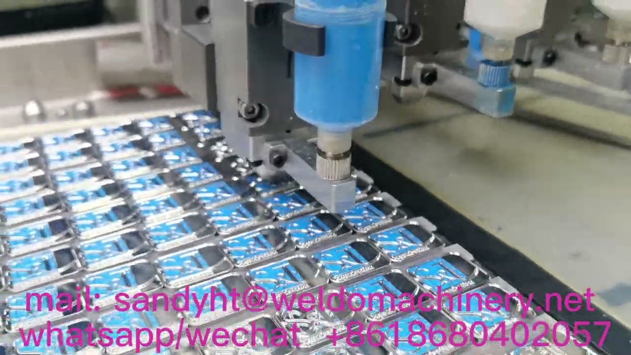 4 colors soft enamel dispensing machine coloring metal keychain,intelligent visual automatic machine
