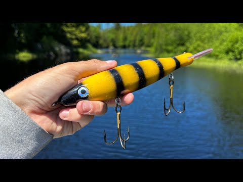 Fishing GIANT LURES Pays Off With Multiple MUSKY!