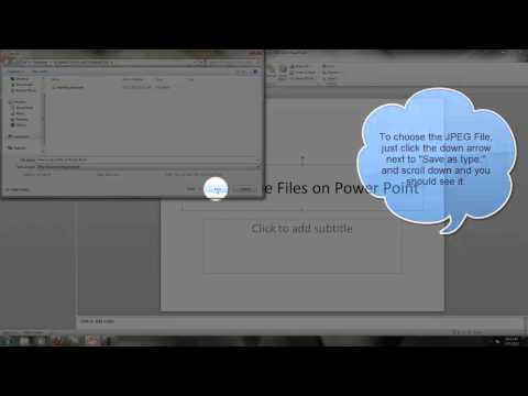 How to Save Files as a PPTX And JPEG File on Powerpoint
