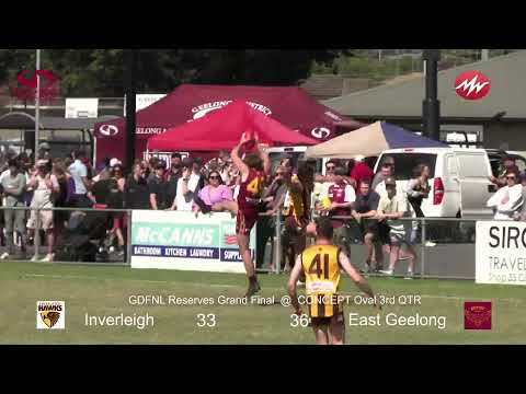 GDFNL 2023 Reserves Grand-Final Inverleigh vs. East Geelong @ Concept Oval