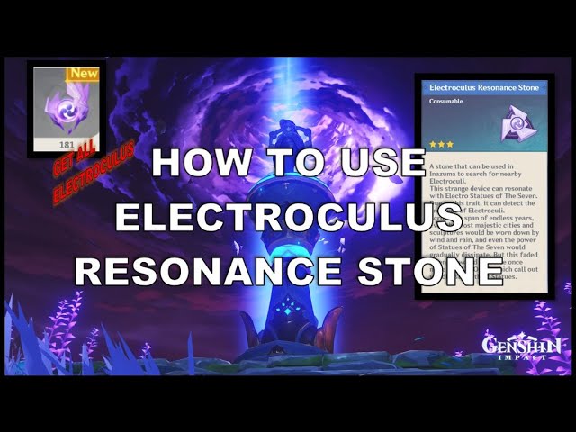 How to craft Electroculus resonance stone in Genshin Impact to find ...