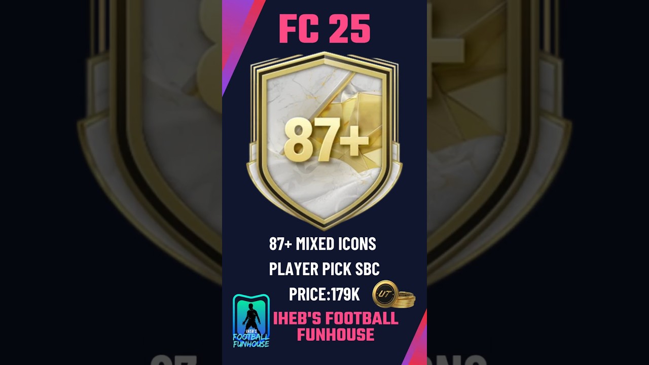 FASTEST & CHEAPEST Way to Complete 87+ Mixed Icons Player Pick SBC in FC 25! 💸⚡ (Easy Method!)
