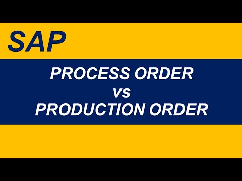 SAP Production and Process orders | Differences b/w Production and Process orders #sapwithik