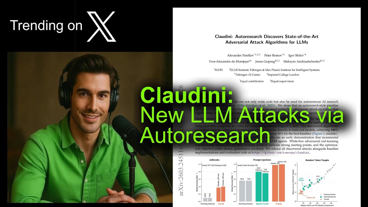 Claudini: New LLM Attacks via Autoresearch