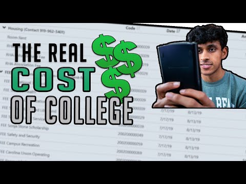 HOW MUCH DOES COLLEGE REALLY COST? - breaking down my tuition, housing, and fees (in-state, no aid)