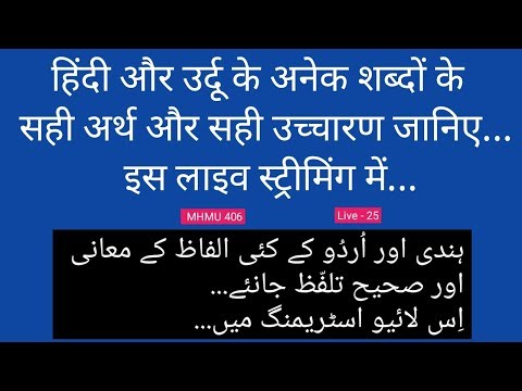 Ask Any Urdu Hindi Word's Meaning | LIVE 25