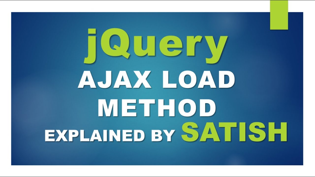 learn jQuery | AJAX | LOAD method explained  #ajax  #jquerytutorial  #jquery