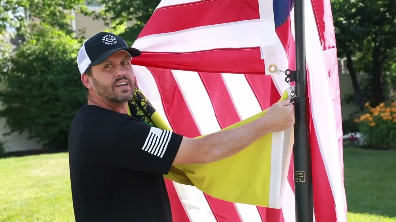 Telescoping flagpole review. Freedom Edition 25'. Veteran owned. Service First Products.