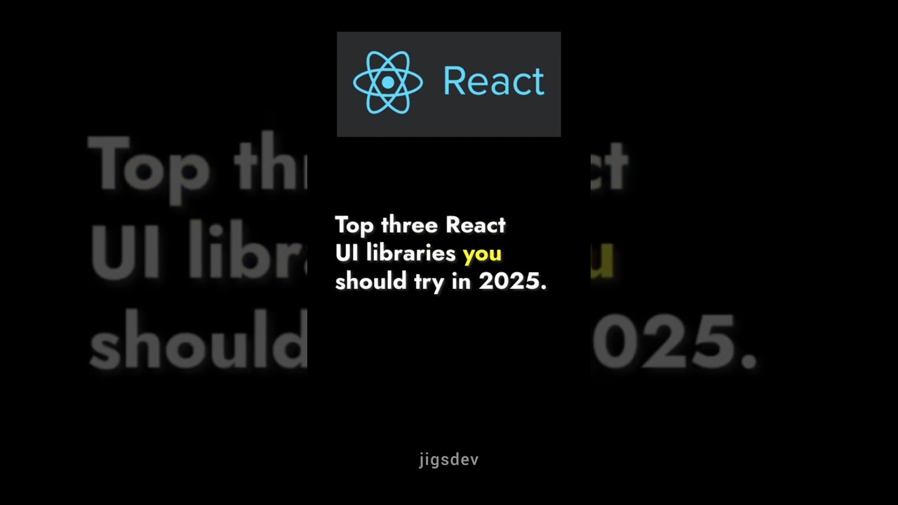 Top 3 React UI Libraries You Should Use in 2025