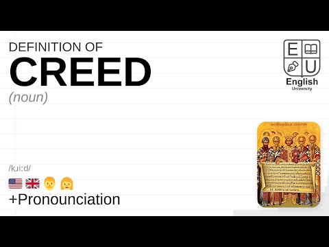 CREED meaning, definition & pronunciation | What is CREED? | How to say CREED