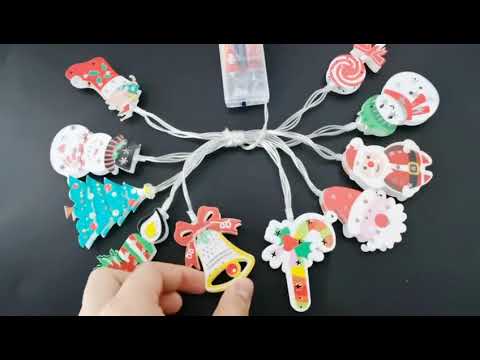 😍🌲⛄ Christmas LED Garland - Battery Operated! 😍🌲⛄ #christmas #garland #decor #christmaslights