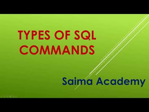 Learn Types of SQL Commands with Example DDL DML DCL TCL and CONSTRAINTS DBMS Urdu Hindi - Mind ...