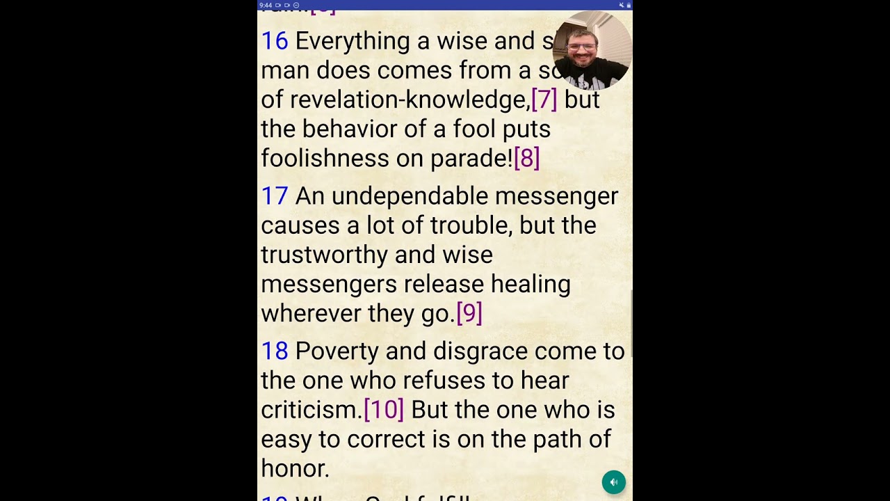 Proverbs 13 - The Passion Translation (Read Along)
