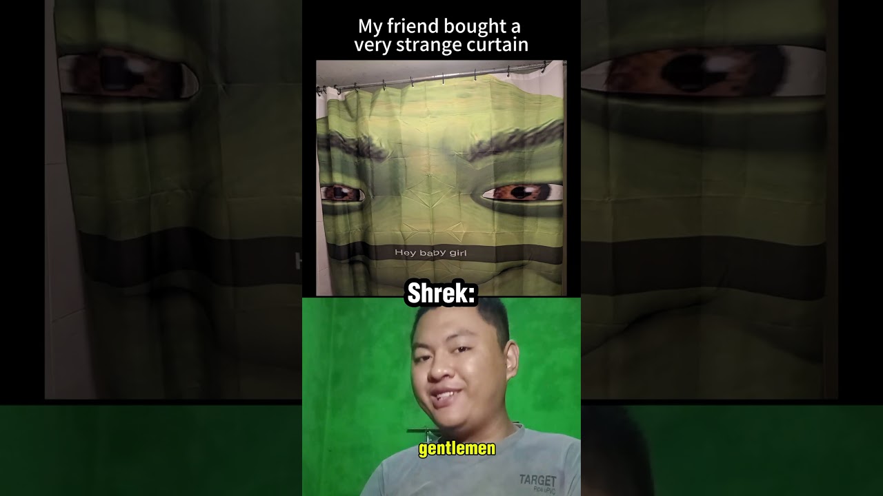 Shrek curtain 💡🤨