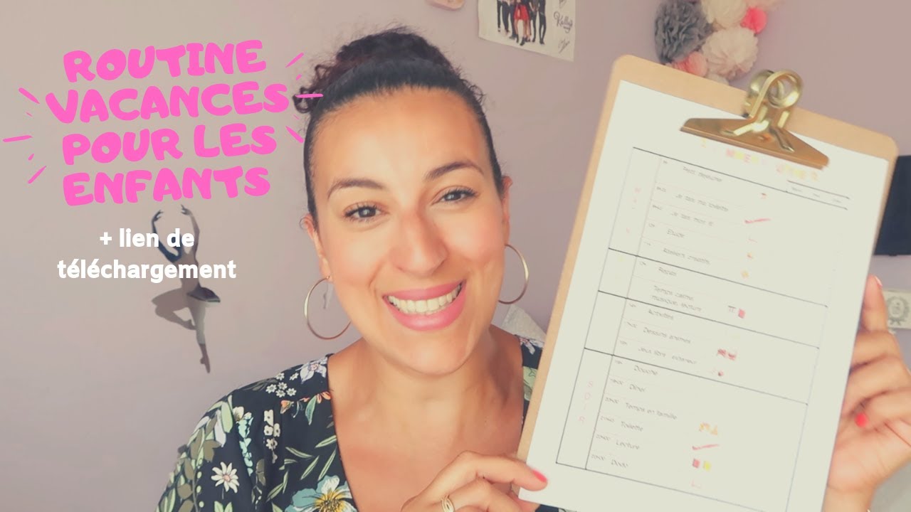 Tableau Routine Vacances Été pour les Enfants / Routine Summer Kids...⎢Organisation