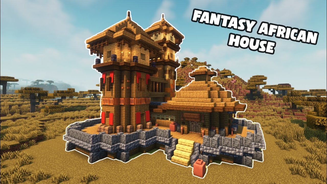 Minecraft | How to Build a Fantasy African House Tutorial (EASY ...