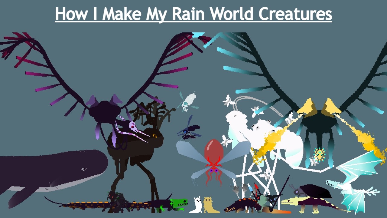 How I make my creatures - Rain World Creature Concept Tutorial
