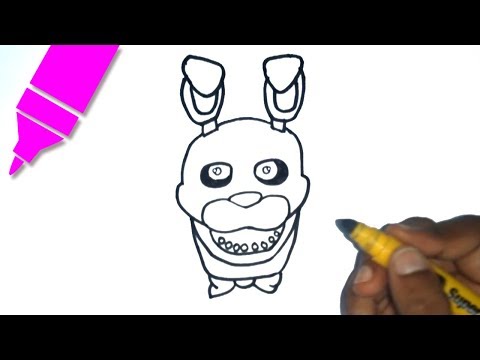 How to Draw Bonnie | Five Nights at Freddy’s | Easy step by step ...