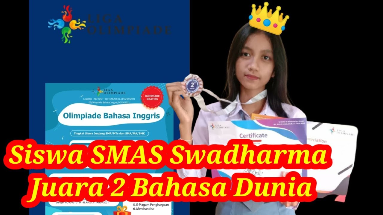 JUARA 2 Nasional Liga Olimpiade Bahasa Inggris