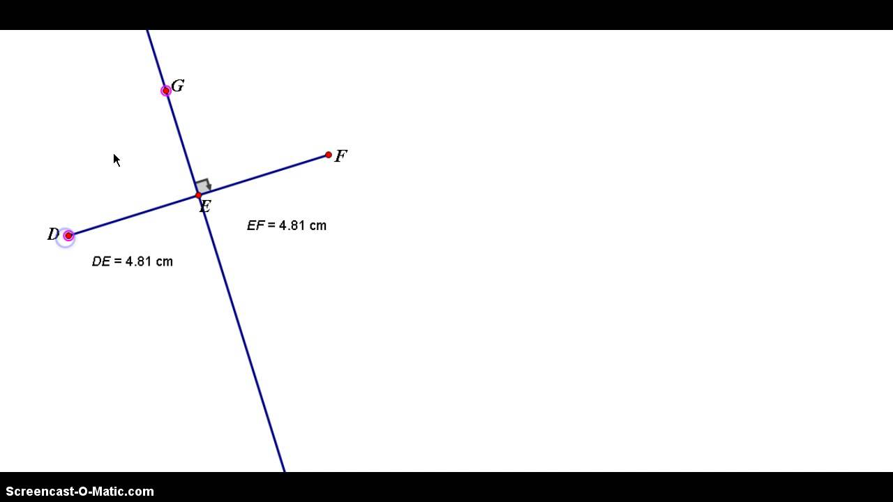 Perpendicular Bisector Definition and Theorem