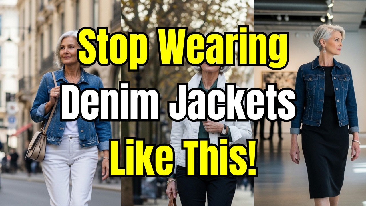 How to Wear Denim Jackets at 60+ and Still Look AMAZING! (7 Genius Styling Hacks)