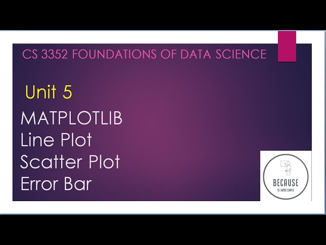 Understanding Matplotlib: Line Plots, Scatter Plots, and Error Bars in Tamil | Galaxy.ai | Galaxy.ai