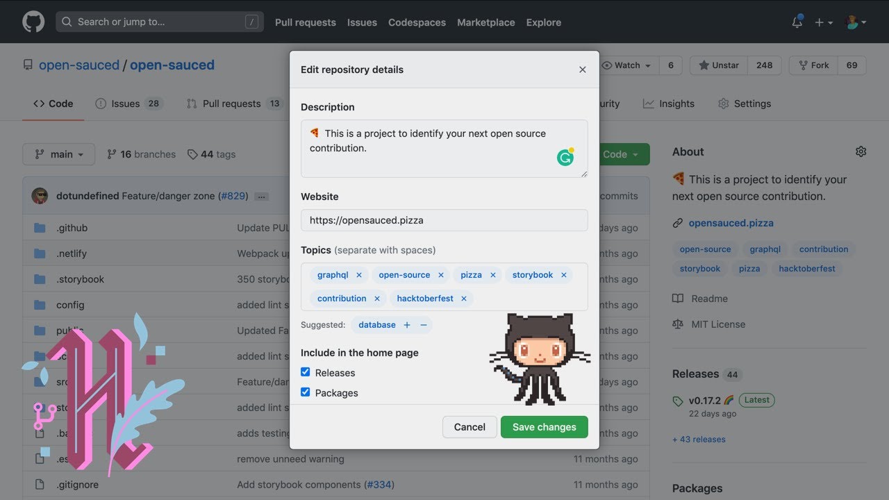 Opt-in your project for Hacktoberfest using a GitHub Topic