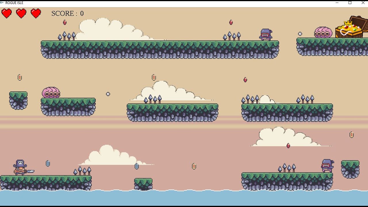 Rouge Isle A 2D Platformer Game with iGraphics Library