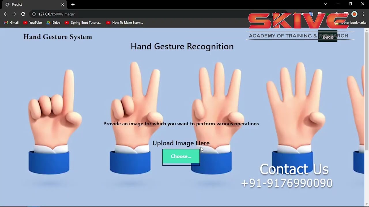 Hand Gesture Recognition using Image processing   computer vision | PYTHON