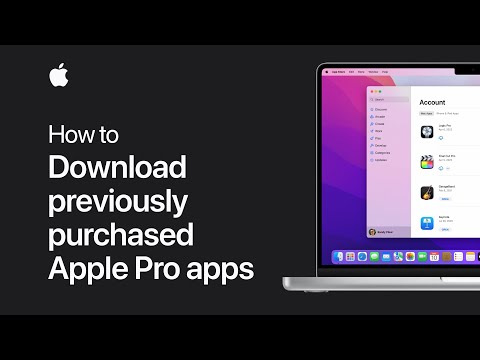 How to download previously purchased Apple Pro apps on your Mac | Apple Support