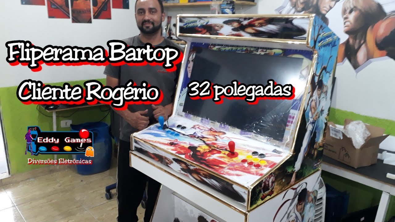 Fliperama Bartop 32 polegadas Eddy Games