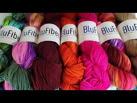 Yarn Unboxing | BluFiberCompany on Etsy | Indie Yarn Dyer Showcase | Bag O Day Crochet