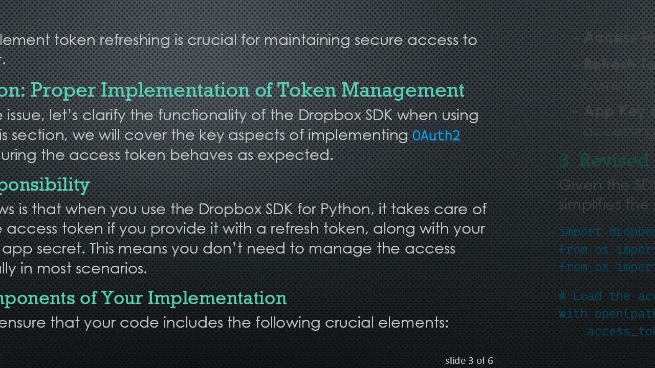 Implementing OAuth2 with Dropbox Python API