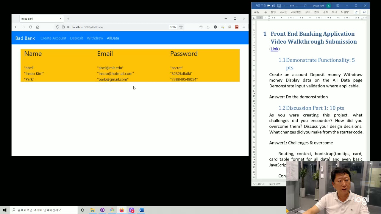 (Demo) Bank Application by React