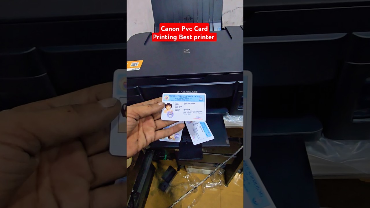 How to Pvc Card printing Canon G2010 All-in One Color printer passport photo printing #pvccardprint