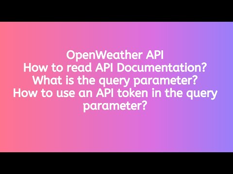 How to use Open Weather API for testing?