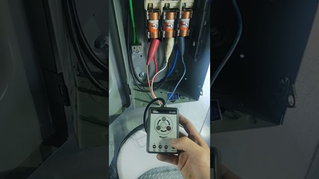 480V 3 Pase testing for proper Rotation.