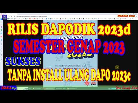 Rilis Aplikasi Dapodik Versi 2023.d