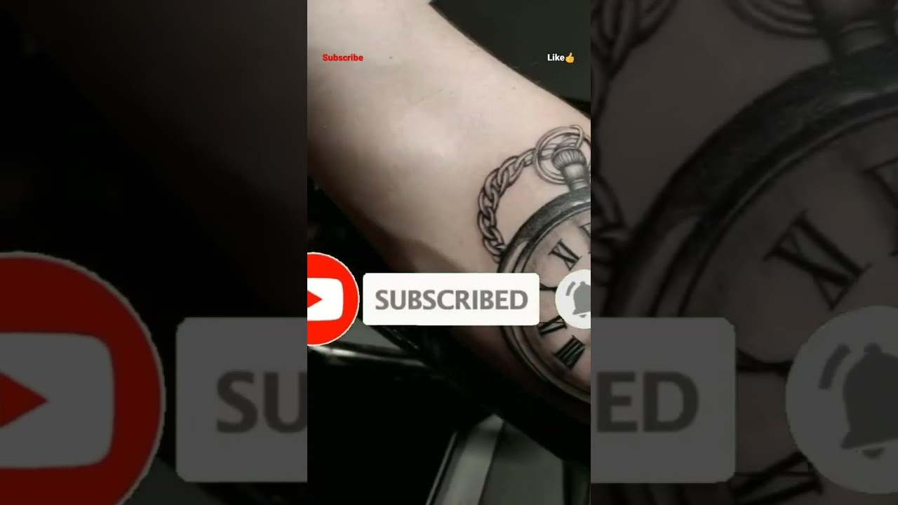 Clock tattoos for men || best tattoos of 2023 #tattoodesigns #tattoo