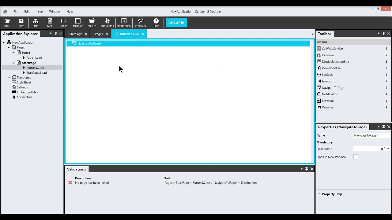 Adding a button click event handler