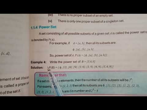 Power Set | Definition of Power Set in Mathematics | Math Problem Solution | Lesson 6