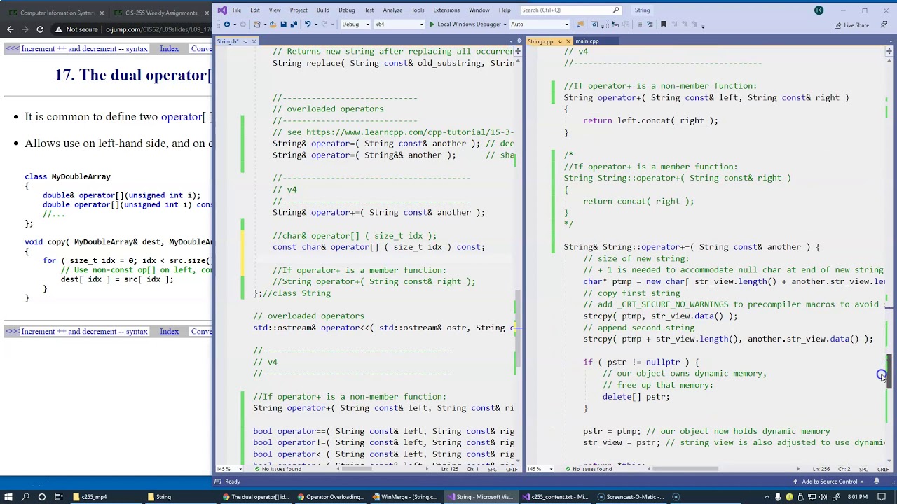 13.11 Overloading subscript [] operator