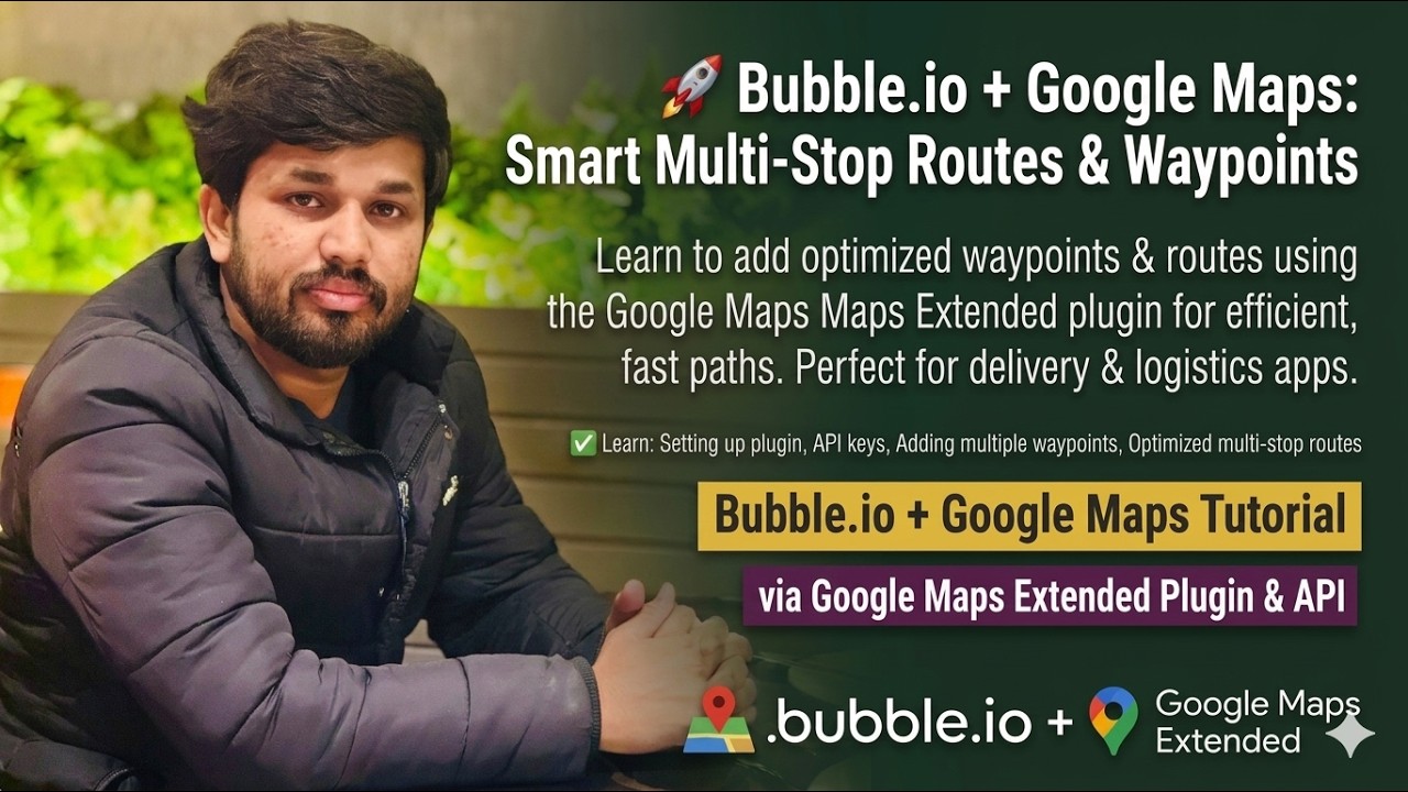 🚀 Bubble.io + Google Maps: Smart Multi-Stop Routes & Waypoints
